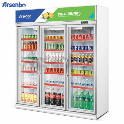 China Upright 1600L Commercial Beverage Refrigerator Height 2130mm Multiscene for sale