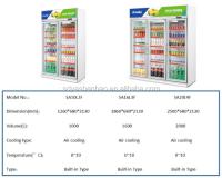 China Upright 1600L Commercial Beverage Refrigerator Height 2130mm Multiscene for sale