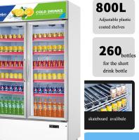 China EMC 420W Commercial Beverage Refrigerator Painted Metal Material for sale