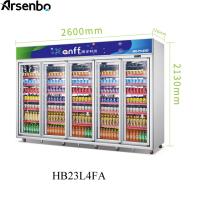 China 110V 60Hz Commercial Cold Drink Fridge , Luster Plate Retail Beverage Refrigerator for sale