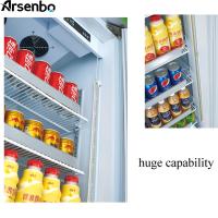 China 110V 60Hz Commercial Cold Drink Fridge , Luster Plate Retail Beverage Refrigerator for sale
