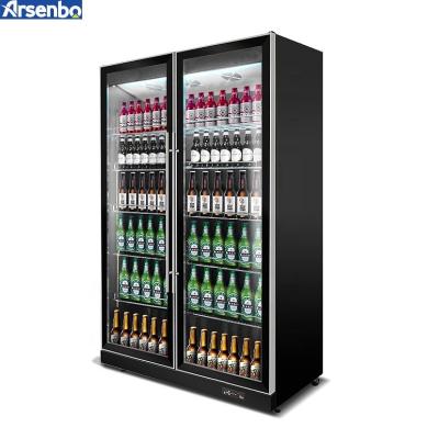 China Supermarket Commercial Beverage Refrigerator Vertical Height 1965mm for sale