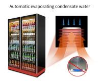 China Supermarket Commercial Beverage Refrigerator Vertical Height 1965mm for sale