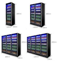 China Supermarket Commercial Beverage Refrigerator Vertical Height 1965mm for sale