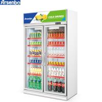 China 320W Glass Front Commercial Beverage Refrigerator Microcomputer Classic Type for sale