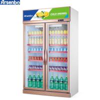 China 320W Glass Front Commercial Beverage Refrigerator Microcomputer Classic Type for sale