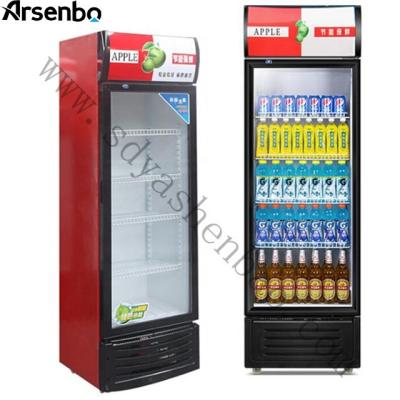 China Single Door Commercial Refrigerator Beverage Cooler 350L Multiscene Durable for sale