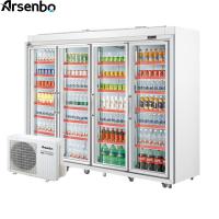 China 2700L 50HZ Commercial Beverage Refrigerator Silver Color For Drinks for sale