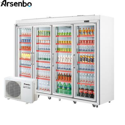 China 2700L 50HZ Commercial Beverage Refrigerator Silver Color For Drinks for sale