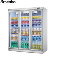 China 2700L 50HZ Commercial Beverage Refrigerator Silver Color For Drinks for sale