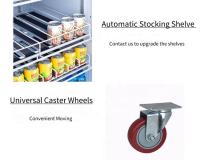 China 4 Door Upright Commercial Beverage Refrigerator 2000L For Drinks for sale