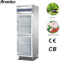 China SUS304 Odorless Kitchen Fridge Freezer Antiwear With Glass Door for sale