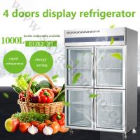 China SUS304 Odorless Kitchen Fridge Freezer Antiwear With Glass Door for sale