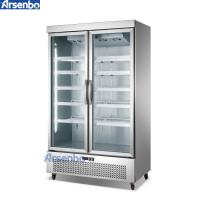 China SS304 Glass Door Refrigerator Freezer for sale