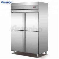 China Removable 220V SS Fridge Freezer , Soundless 4 Door Refrigerator Freezer for sale