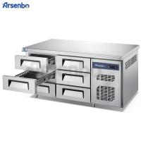 China Restaurant Commercial Undercounter Freezer 350W Multiscene Silver Color for sale