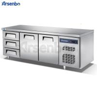 China Restaurant Commercial Undercounter Freezer 350W Multiscene Silver Color for sale