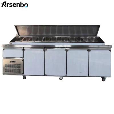 China Multiscene Pizza Refrigerated Counter Fridge SS304 Wear Resistant for sale