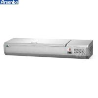 China Arsenbo SS201 Pizza Prep Refrigerator Commercial Use Microcomputer Temp for sale