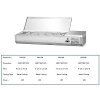 China Arsenbo SS201 Pizza Prep Refrigerator Commercial Use Microcomputer Temp for sale