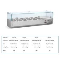 China Arsenbo SS201 Pizza Prep Refrigerator Commercial Use Microcomputer Temp for sale