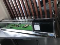 China 100L Sushi Pizza Prep Refrigerator Glass Material Static Cooling for sale
