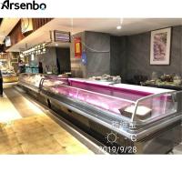 China 220V 50HZ Food Commercial Supermarket Refrigerator Stainless Steel Material for sale