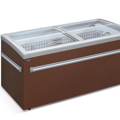 China Grey 50HZ Supermarket Display Freezer Stainless Steel Material for sale
