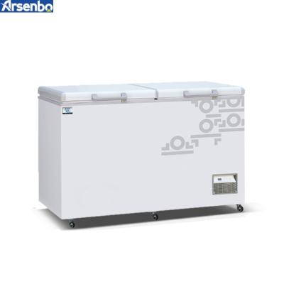 China Seafood 350L Supermarket Display Freezer Anticorrosive Dual Zone for sale