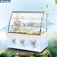 China Practical 50HZ Small Cake Display Counter , Vertical Glass Chiller Cake Showcase for sale