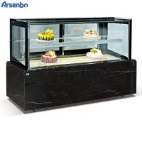 China Arsenbo 583W Cake Display Refrigerator Countertop Painted Steel Glass for sale