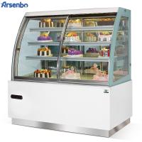 China Arsenbo 583W Cake Display Refrigerator Countertop Painted Steel Glass for sale