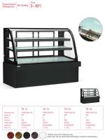 China 310L Practical Small Cake Display Counter Fridge Microcomputer Control Temp for sale
