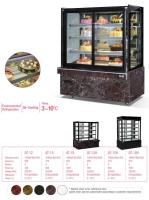 China Stainless Steel 768W Dessert Display Fridge , Multipurpose Cake Showcase Refrigerator for sale