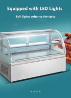 China Anticorrosive Pastry Table Top Cake Display Chiller Practical Glass Material for sale