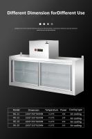 China 180W Stainless Steel Kitchen Fridge Freezer 140L Anticorrosive Wall Mounted for sale