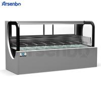 China White 650L Ice Cream Scoop Display Freezer , Freestanding Commercial Gelato Freezer for sale