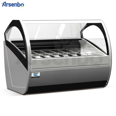 China Anticorrosive 110L Table Top Ice Cream Display Cabinet Freestanding for sale