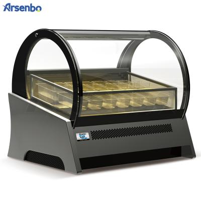 China Countertop Gelato Ice Cream Display Freezer Multiscene Antiwear Portable for sale