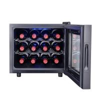 China 50W 220V Small Wine Cooler Refrigerator 12 Bottle For Hotel Car for sale