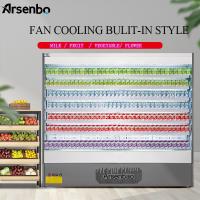 China Built In Gray Multideck Open Chiller Durable Corrosion Resistant for sale