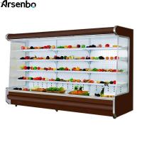 China Durable Vertical Open Chiller Display , 220V Multideck Refrigerated Display Cabinets for sale