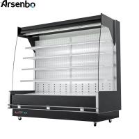China Durable Vertical Open Chiller Display , 220V Multideck Refrigerated Display Cabinets for sale