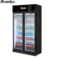 China Vertical 1700L Commercial Beverage Display Cooler Multiscene With Glass Door for sale