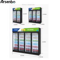 China Vertical 1700L Commercial Beverage Display Cooler Multiscene With Glass Door for sale