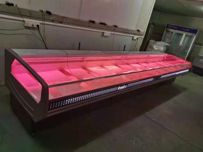 China Painted Steel Meat Deli Display Cooler Grey Color Multiscene for sale