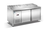 China 150W LED Supermarket Display Chiller With Adjustable Shelves for sale
