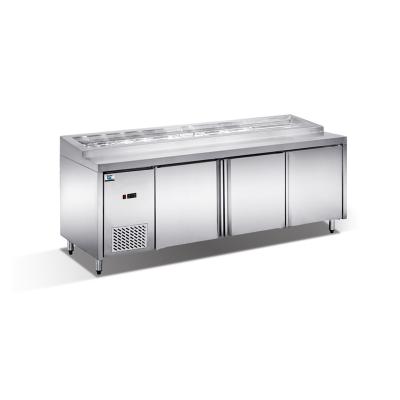 China Large High Efficiency Commercial Supermarket Refrigerator R22 White Color for sale