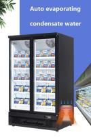 China Double Door Commercial Restaurant Refrigerator 1350W Anti Collision for sale