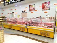 China Painted Steel Meat Deli Display Cooler Grey Color Multiscene for sale